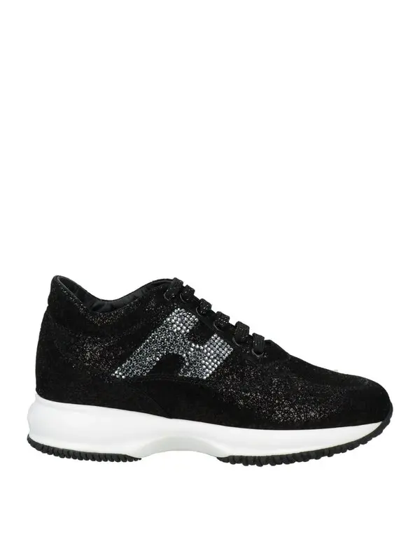 Hogan Leather Wedge Sneakers