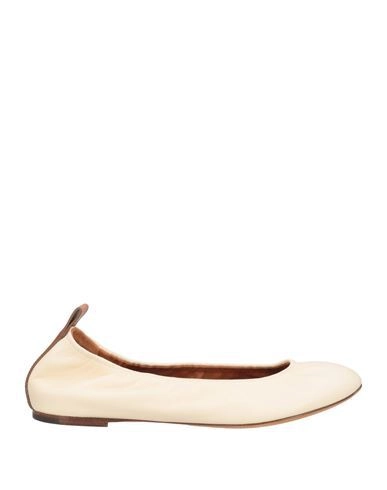 LANVIN Ballet Flats In Lambskin And Calfskin - Beige