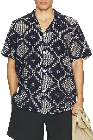 Oas Trastevere Cuba Crochet Shirt