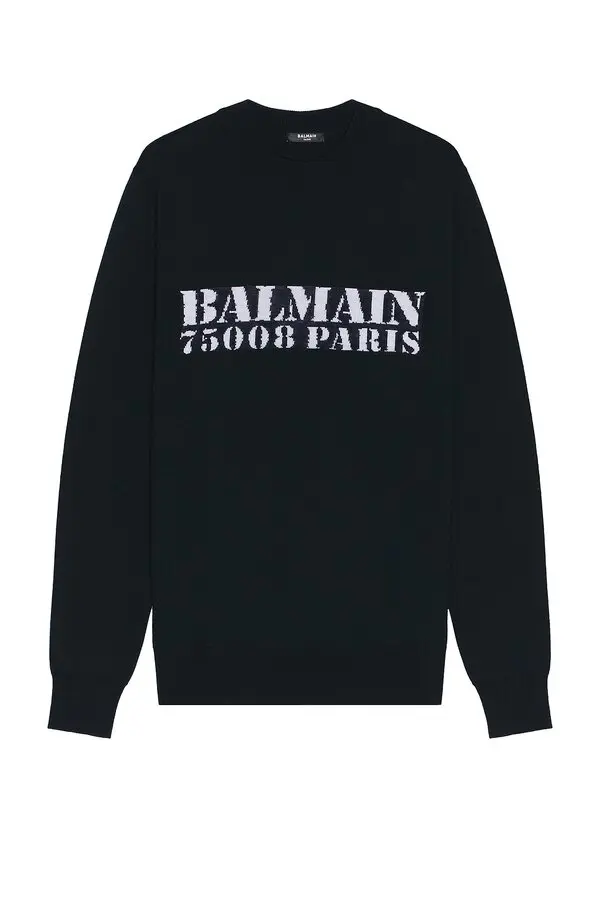 Balmain Big Stamp Graphic Sweater