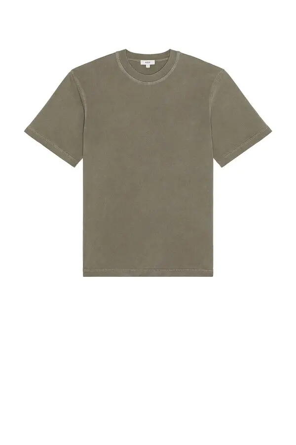 AGOLDE Asha Mock Neck Tee In Grey - Flint
