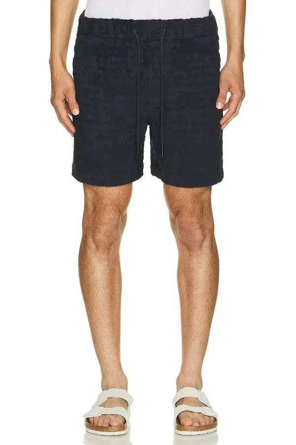Oas Night Lagoon Terry Shorts - Blue