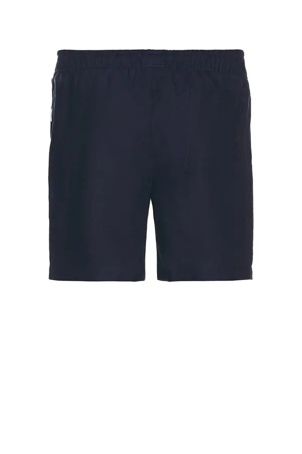 Onia Air Linen Pull On Shorts - Deep Navy