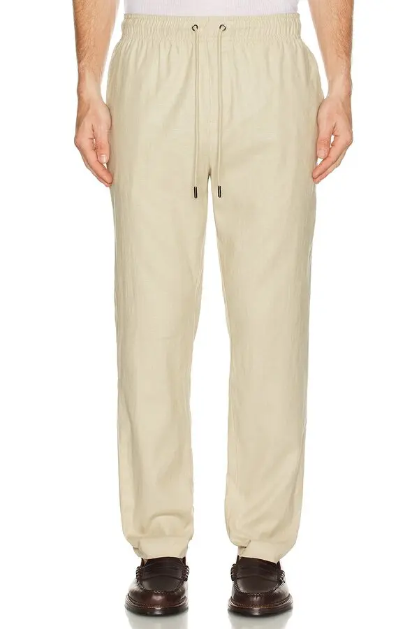 Onia Stretch Linen Pull-on Pant