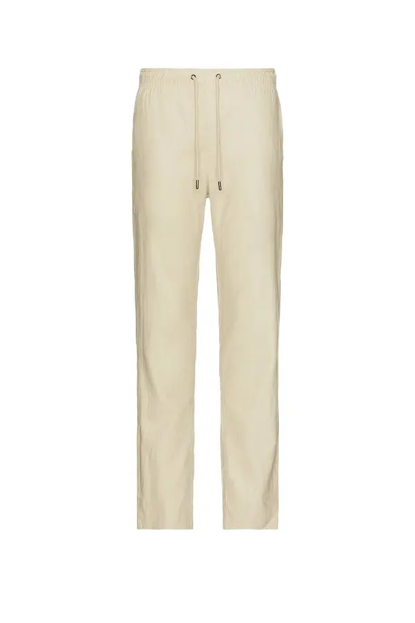 Onia Stretch Linen Pull-on Pant