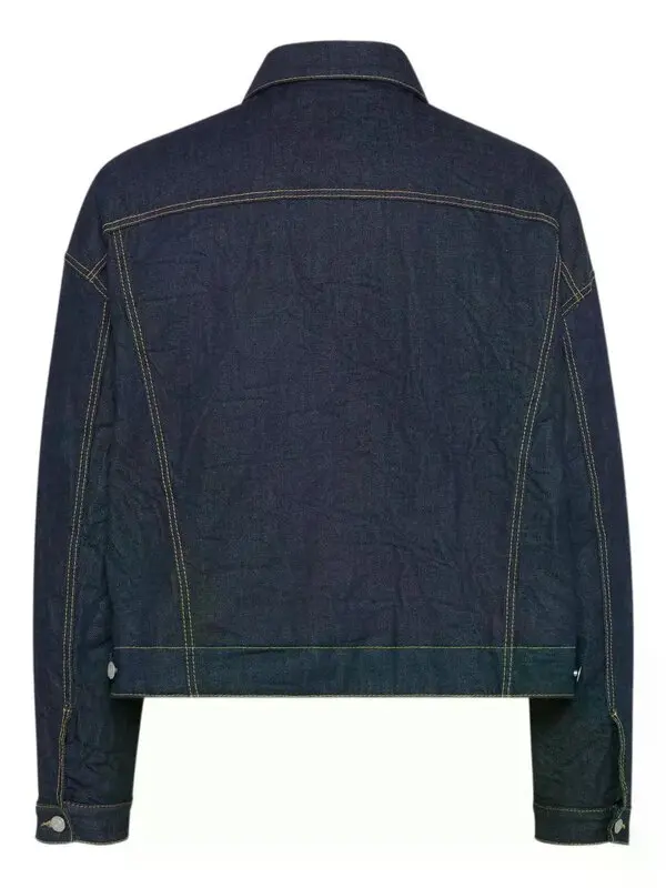 Dsquared2 Logo-embroidered Denim Jacket - Blue