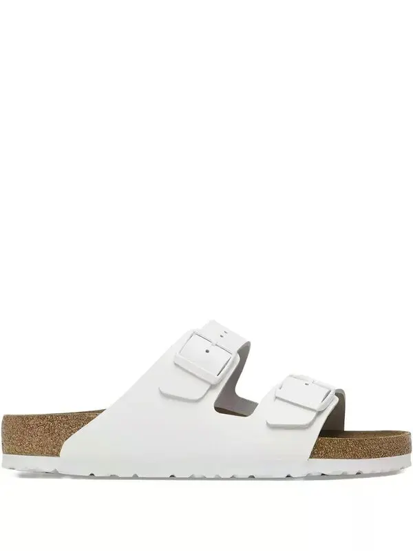BIRKENSTOCK Arizona Soft Footbed Leather Sandals - White