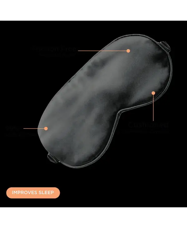NIGHT 100% Satin Blackout Sleep Mask