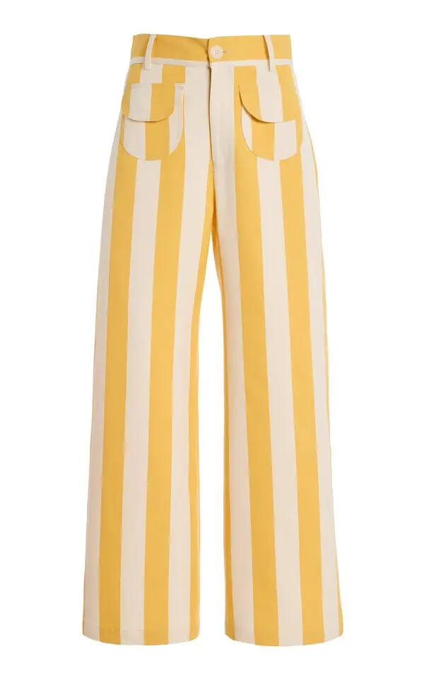 La Veste Parasol Cotton Trousers - Yellow