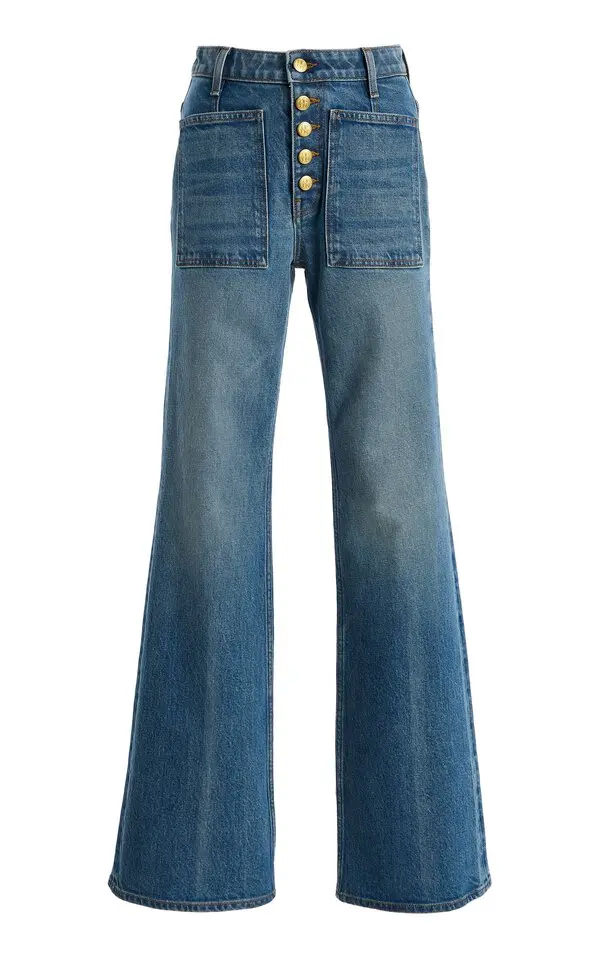 Ulla Johnson Lou Rigid High-rise Flared Jeans - Blue