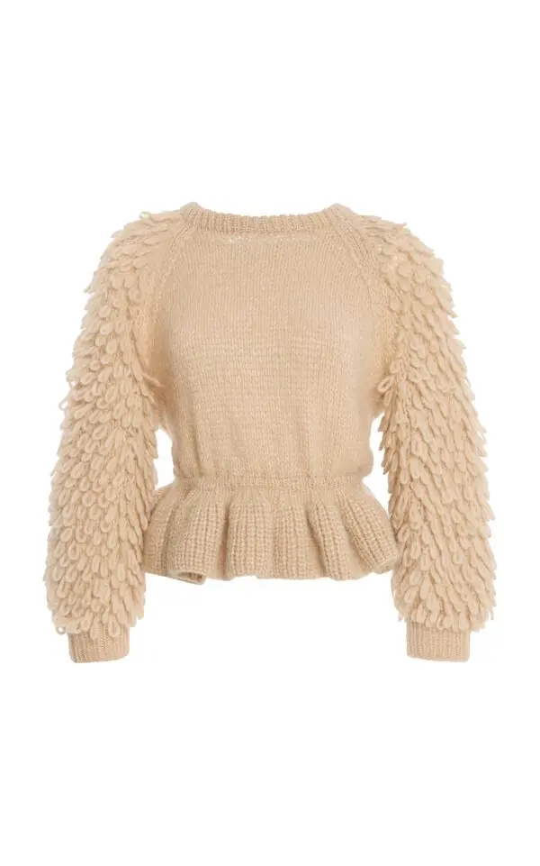 Ulla Johnson Selene Textured Alpaca-blend Sweater