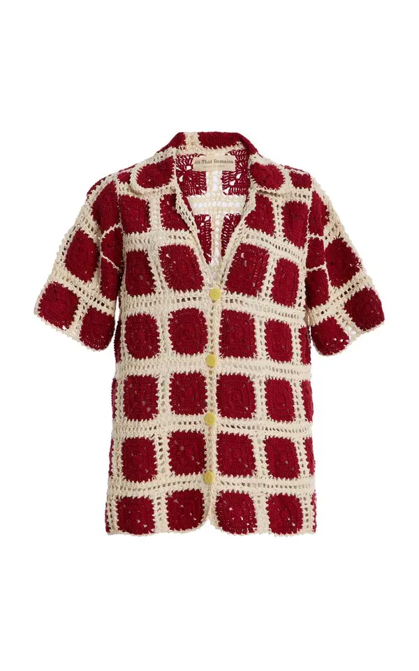 ALL THAT REMAINS Dillon Crocheted Shirt