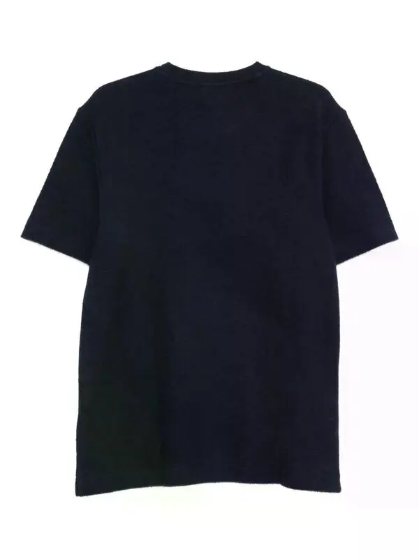 BOSS Textured Cotton T-shirt - Blue