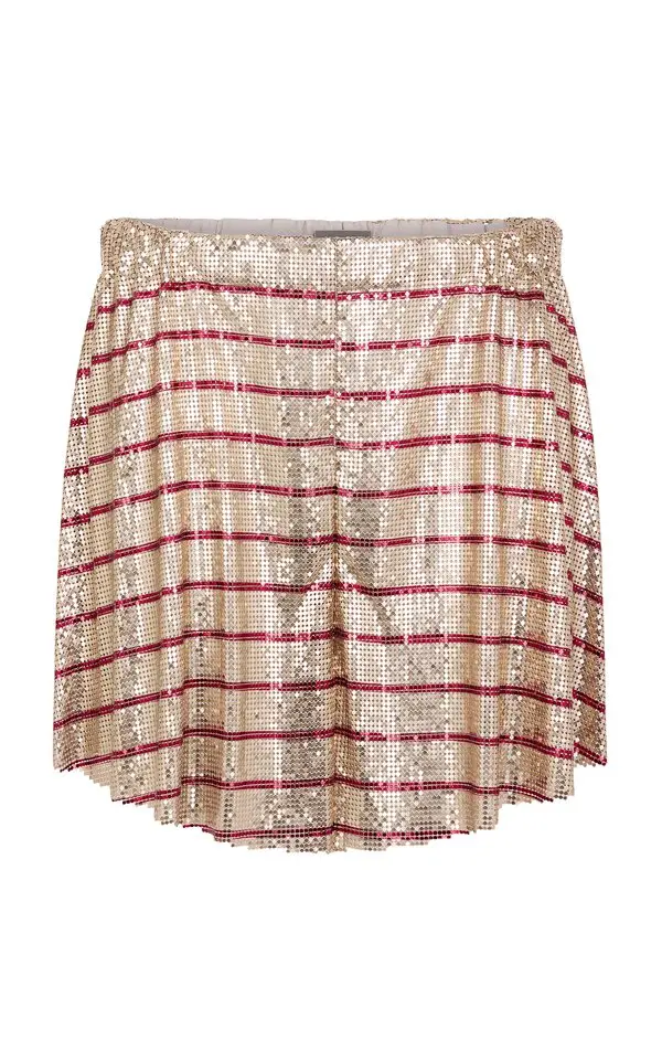 Rabanne Metallic Mesh Shorts