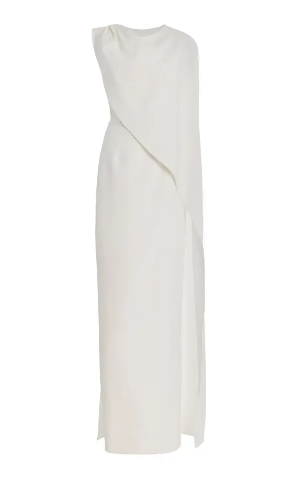 Carolina Herrera One-shoulder Stretch-crepe Gown