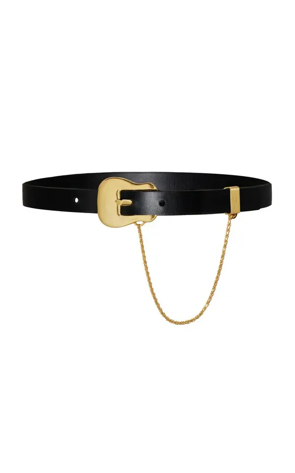Johanna Ortiz Wild Grace Leather Belt - Black