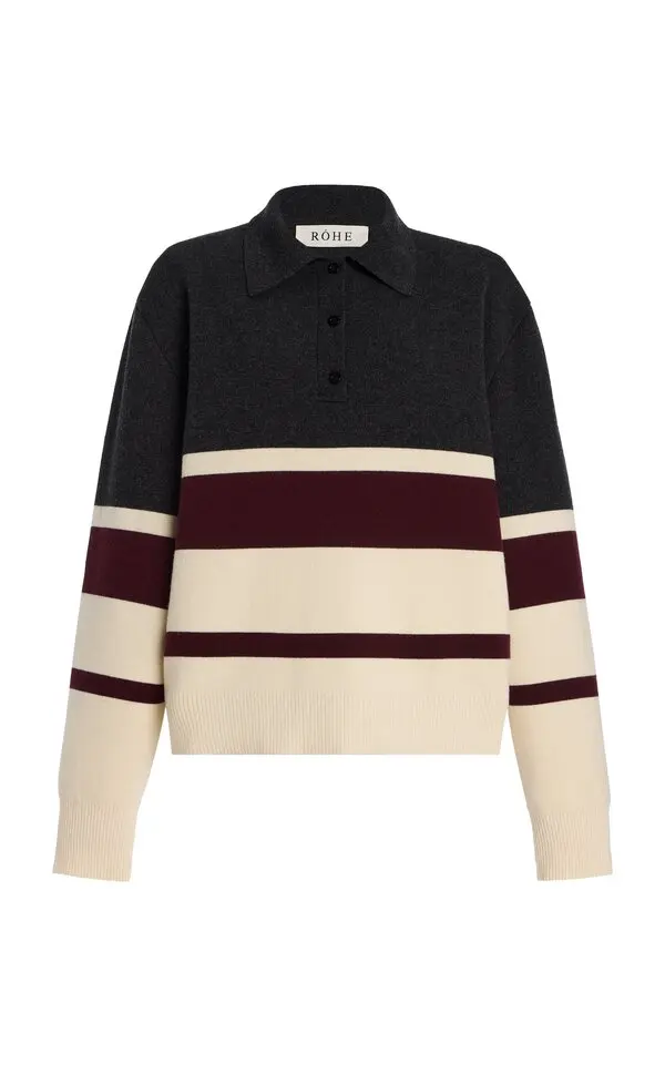 RÓHE Punto Milano Knit Polo Shirt
