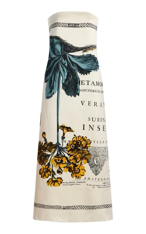 Erdem Floral-printed Midi Dress - White