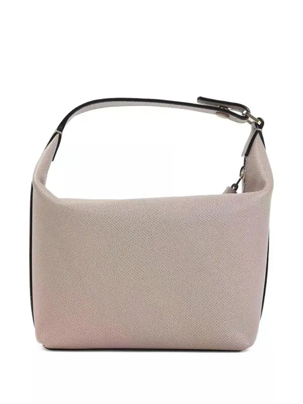VALEXTRA Mini Top Handle Leather Bag - Neutrals