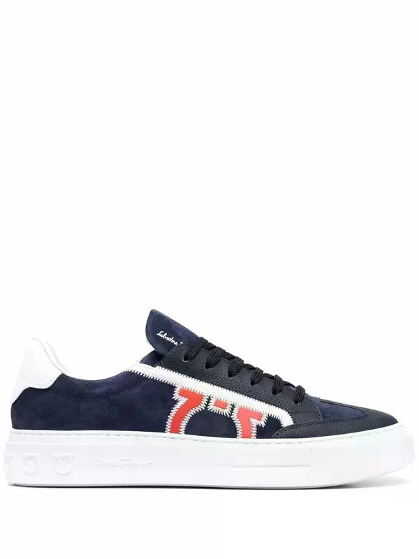 FERRAGAMO Borg 5 Low-top Sneakers - Blue