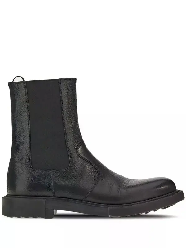 FERRAGAMO Leather Chelsea Boots