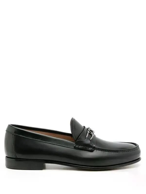 FERRAGAMO Mathias Leather Slip-on Loafers