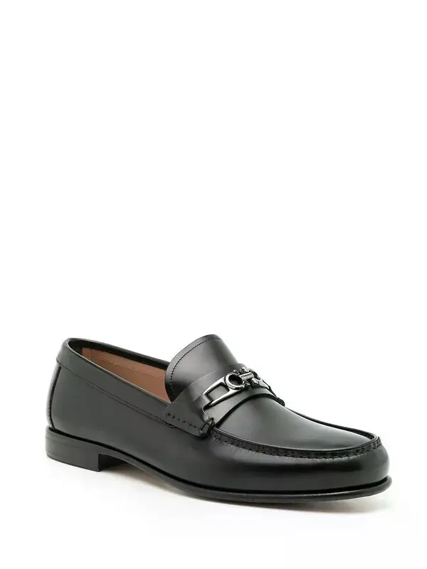 FERRAGAMO Mathias Leather Slip-on Loafers