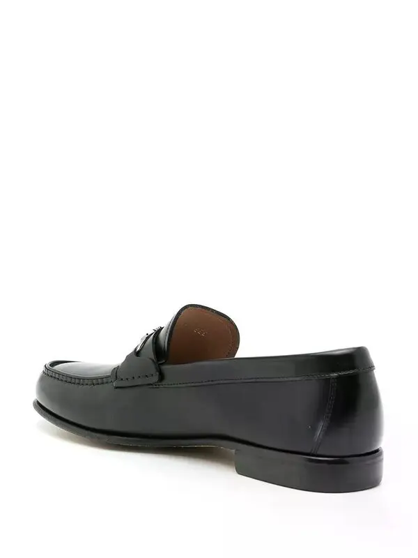 FERRAGAMO Mathias Leather Slip-on Loafers