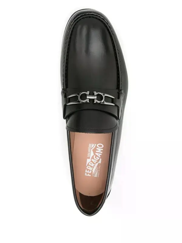 FERRAGAMO Mathias Leather Slip-on Loafers