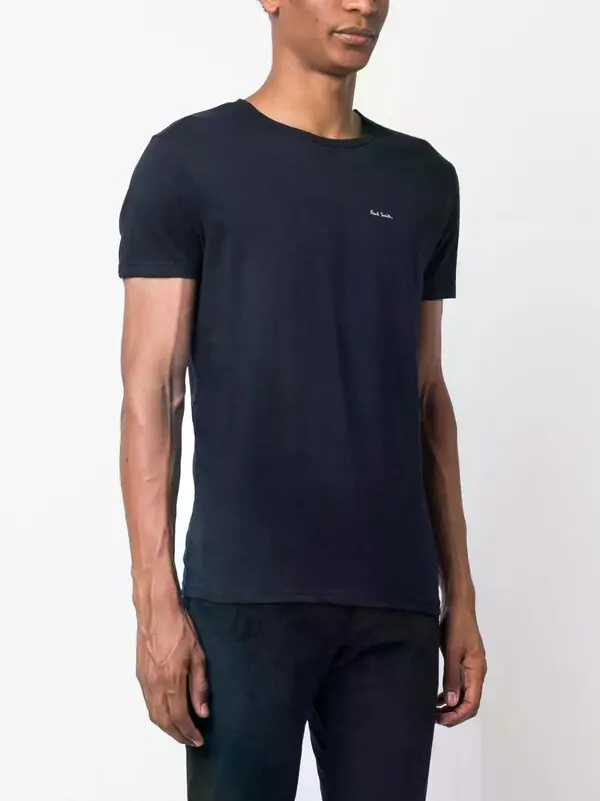 Paul Smith Logo-print Cotton T-shirt - Blue