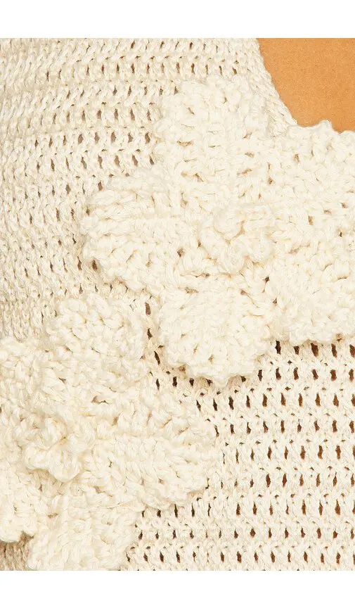 MORE TO COME Mimi Halter Mini Dress - Neutral