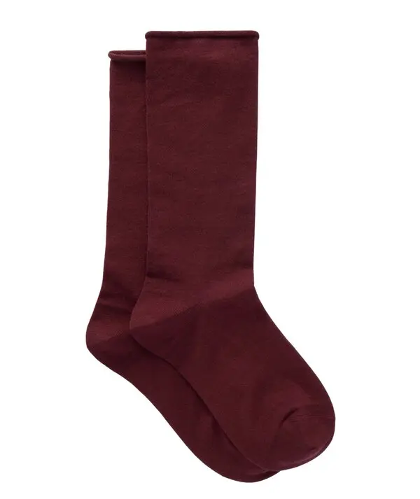 Brunello Cucinelli Cashmere-blend Socks - Burgundy