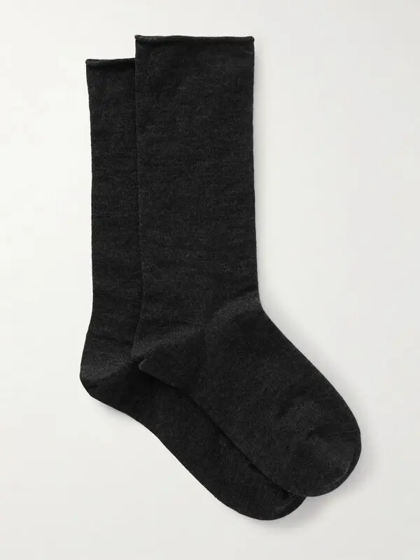 Brunello Cucinelli Cashmere-blend Socks - Gray