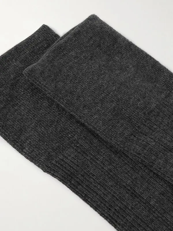 Brunello Cucinelli Ribbed Cashmere-blend Knee High Socks