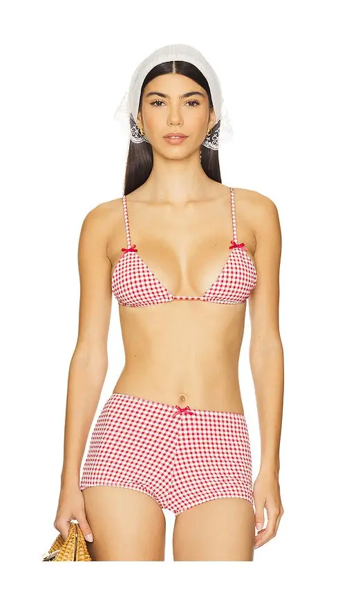 Lpa Lilah Top - Red Gingham