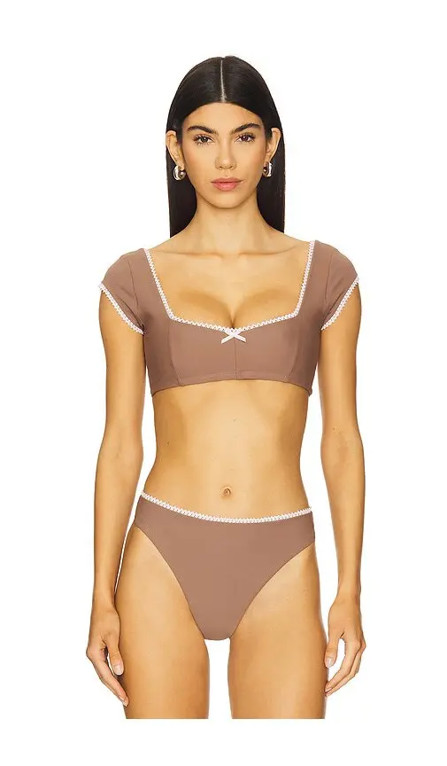 Lpa Drizella Top - Light Brown