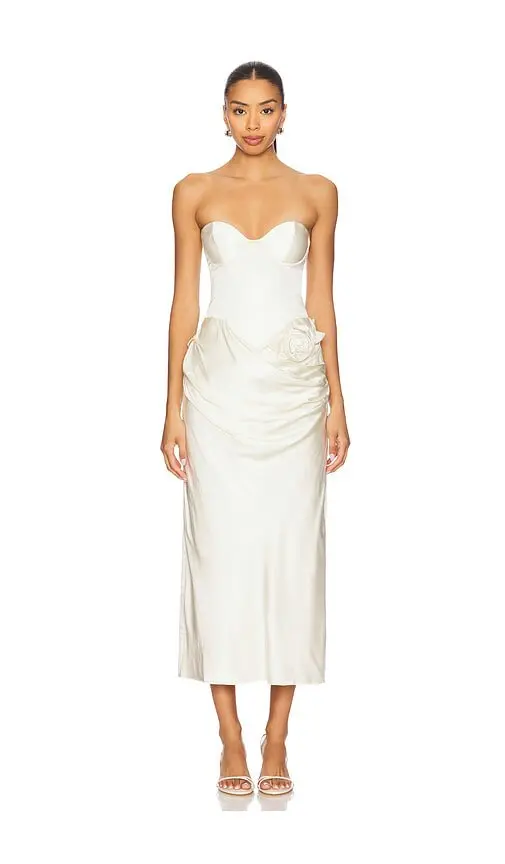 Lpa Ilaria Corset Midi Dress