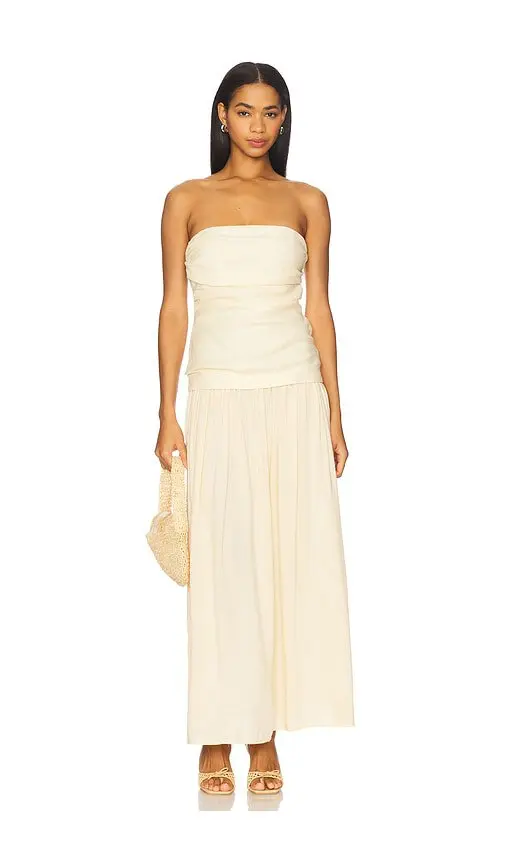 Faithfull The Brand Hedy Maxi Dress - Butter
