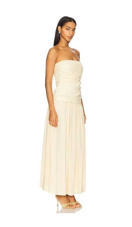 Faithfull The Brand Hedy Maxi Dress - Butter