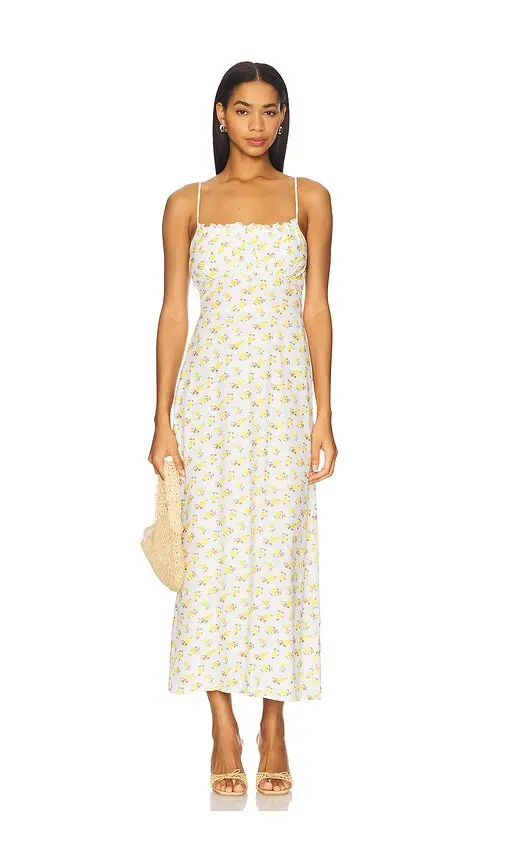 Buy Faithfull The Brand Phaedra Midi Dress - Hazy Rose Canary At 5% Off |  Editorialist