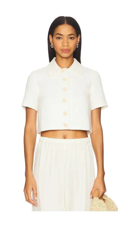 Amanda Uprichard Josie Cropped Top