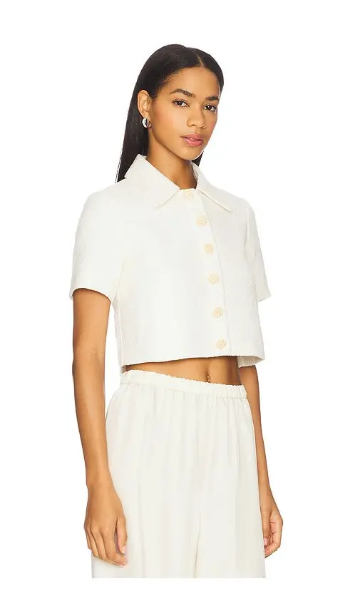 Amanda Uprichard Josie Cropped Top