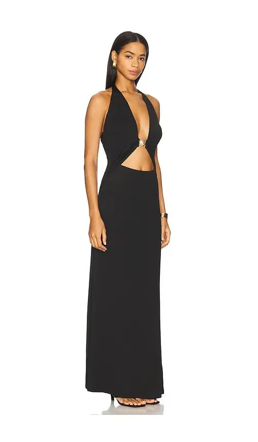 RUNAWAY THE LABEL Halston Maxi Dress - Black
