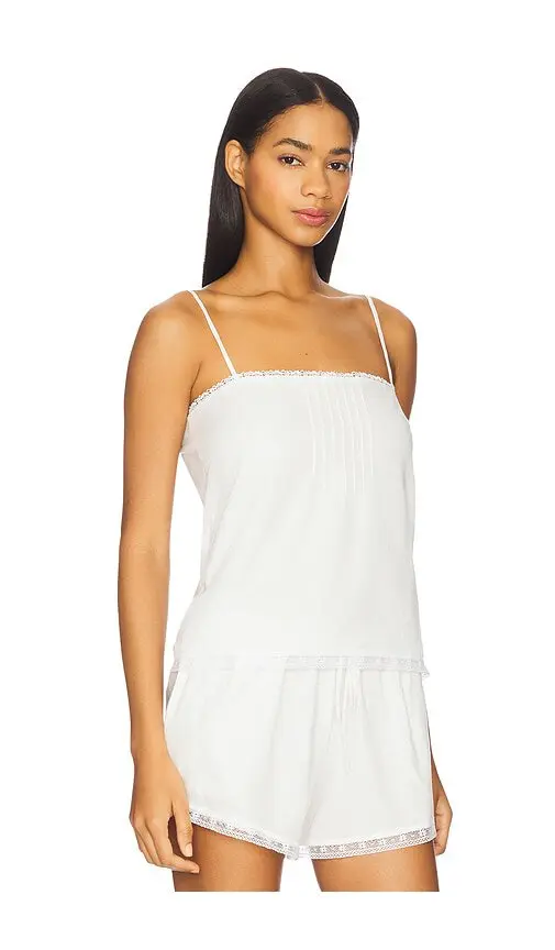 Faithfull The Brand Denise Top With Lace Trim