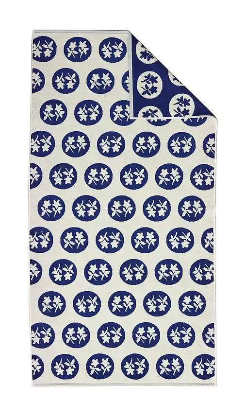 DUSEN DUSEN Bouquet Bath Towel In Navy - N,a