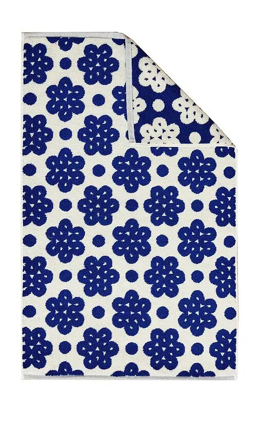 DUSEN DUSEN Raspberry Hand Towel In Navy - N,a