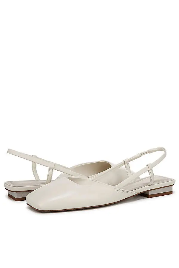 Franco Sarto Telica Slingback Flats - White