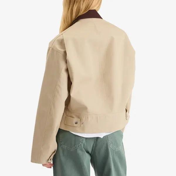 JW Anderson Curved Hem Workwear Jacket - Nougat/chocolate