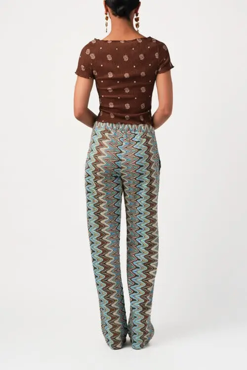 Calypso St. Barth Blaire Straight Leg Knit Pant