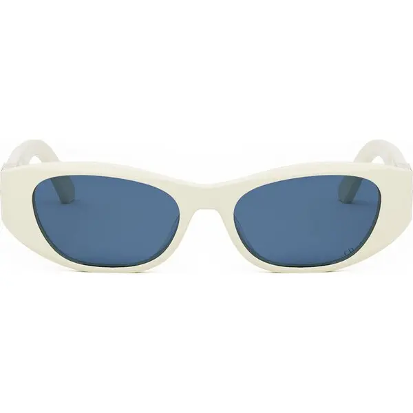 Dior 30montaigne S9u Square Sunglasses - Ivory / Blue